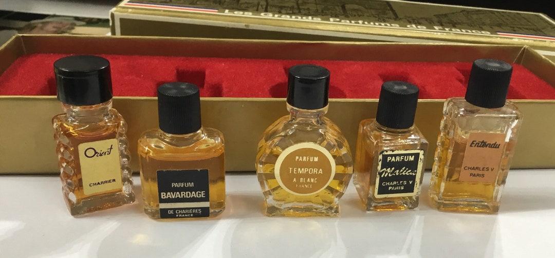 L43 Sample Size Perfumes X5, 1960s French by Charles V Aka Charriere ...