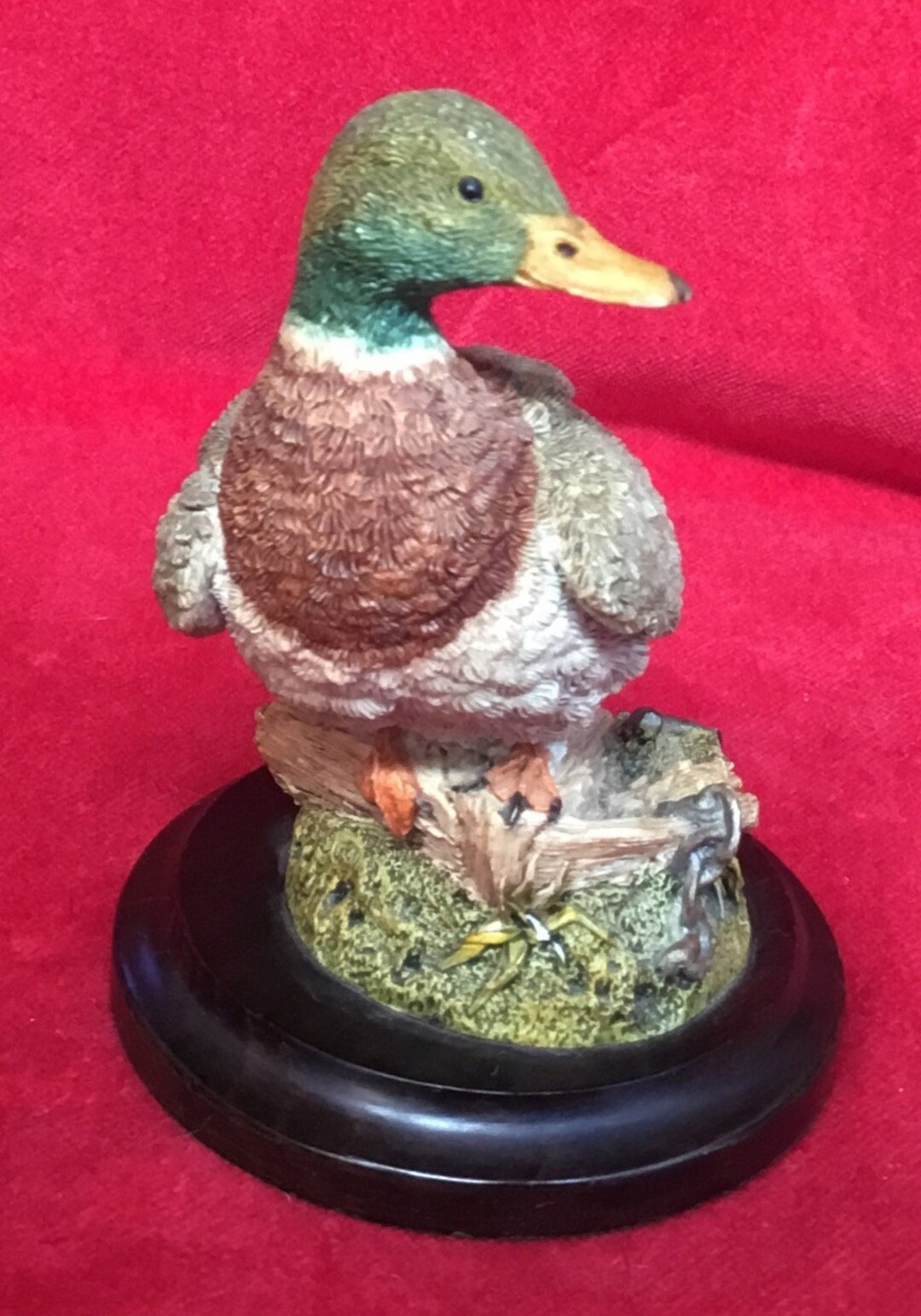 W43 Vintage 1996 Hand Painted “country Artists” Mallard Duck Figurine. Stratford-upon-avon ...