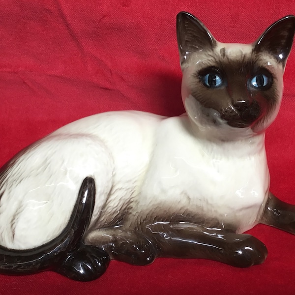 Siamese Cat Statue - Etsy