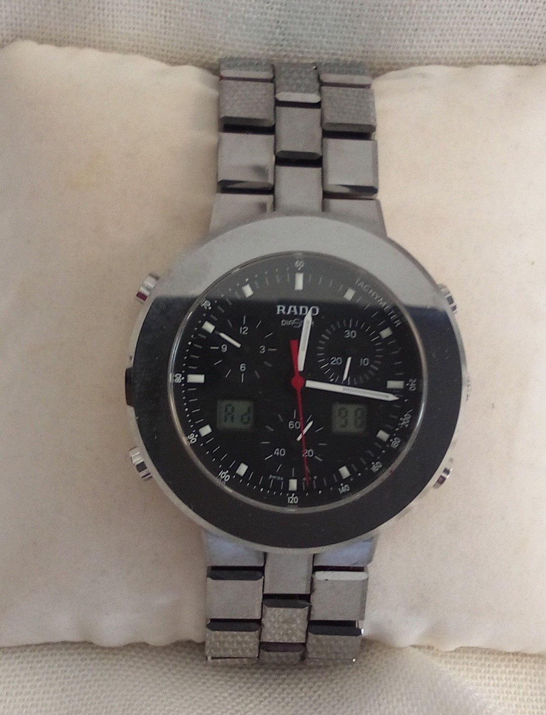 S67 Men’s Rado Chronograph Date Diastar Tungsten 1990’s - Rare Model ...