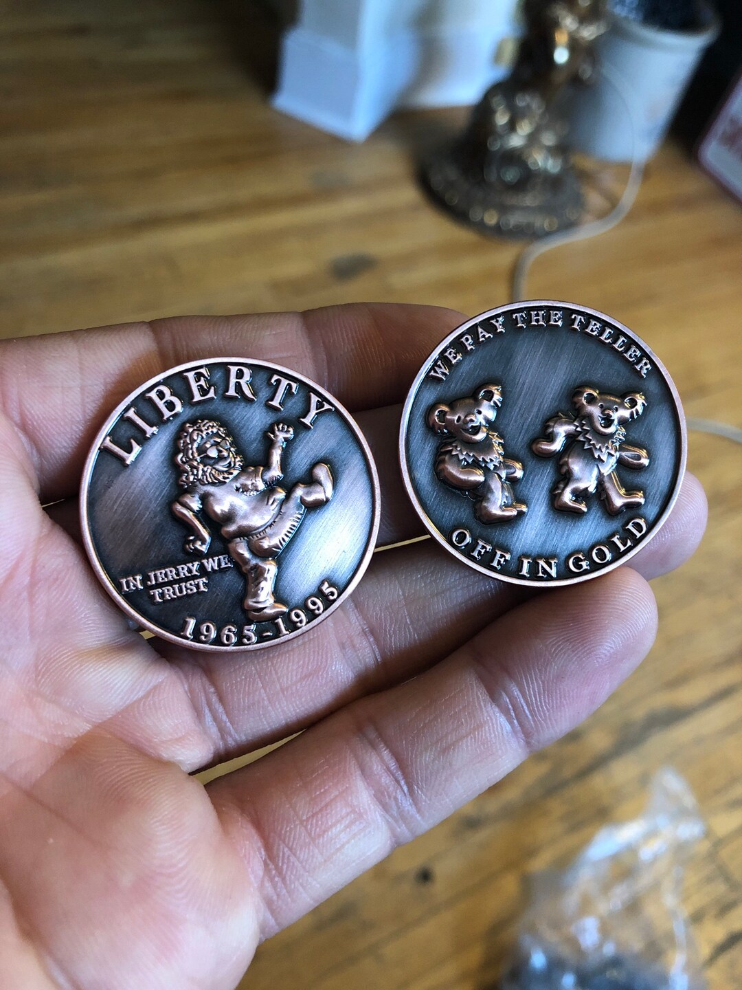 Grateful Dead Coin Golf Ball Marker Poker Chip Dealer Mark Pay the ...