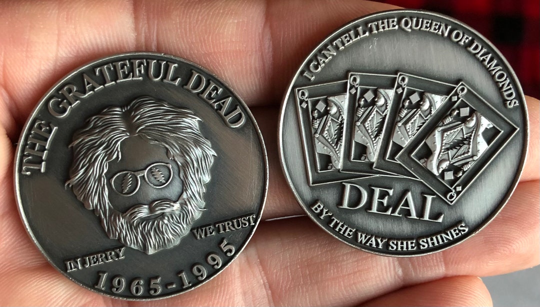 Grateful Dead Coin Poker Chip Dealer Market Golf Ball Marker DEAL ...