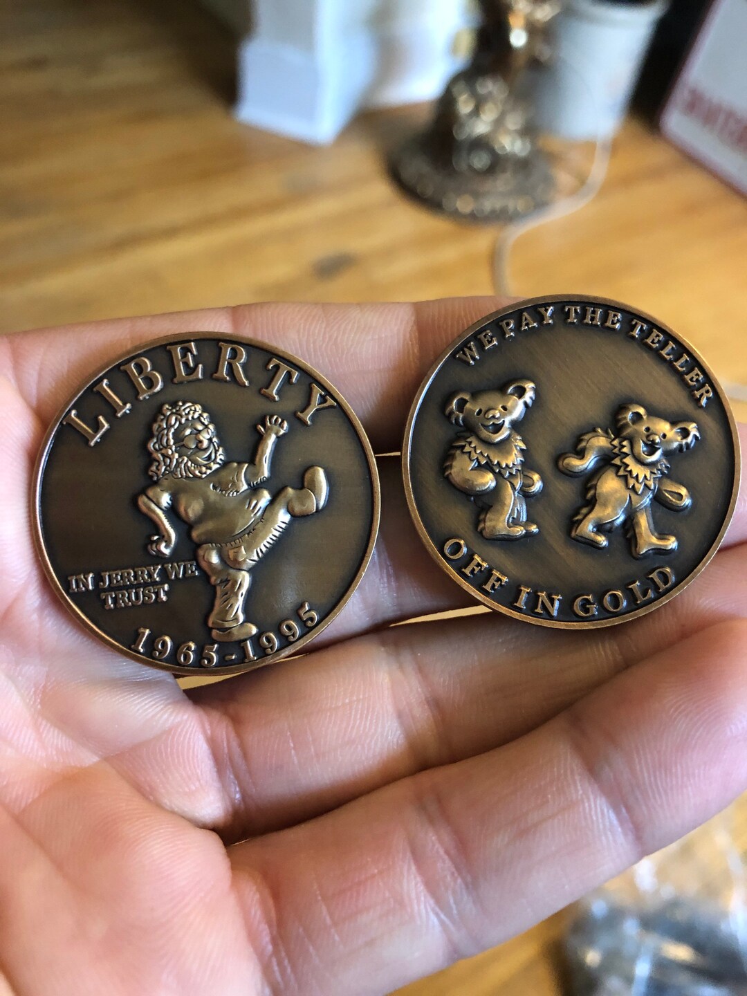 Grateful Dead Coin Golf Ball Marker / Poker Chip Dealer Marker Pay the ...