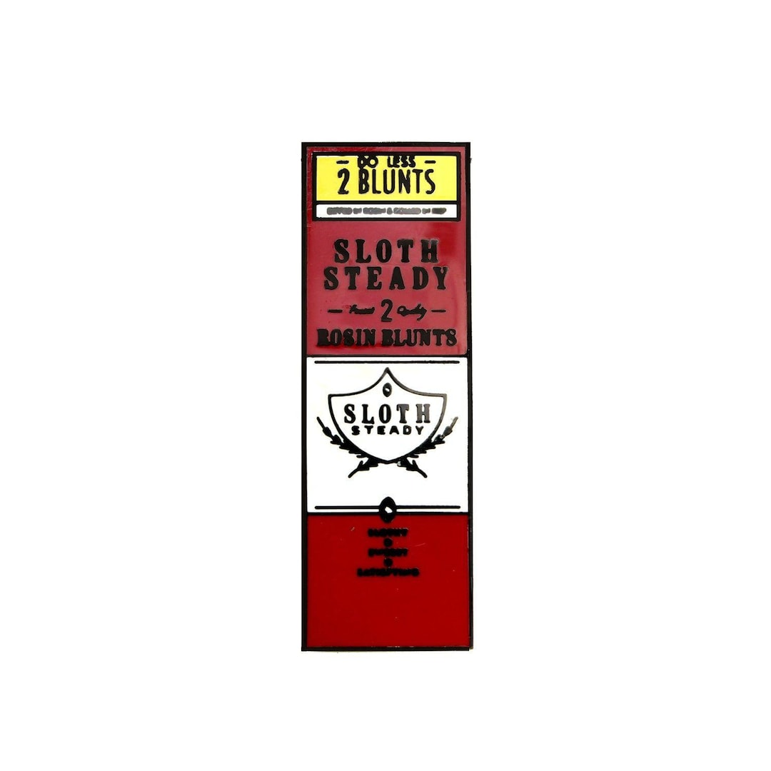 The Slothy Swisher Sweets Pin - Weed Rolling Paper Hat Pin - Etsy