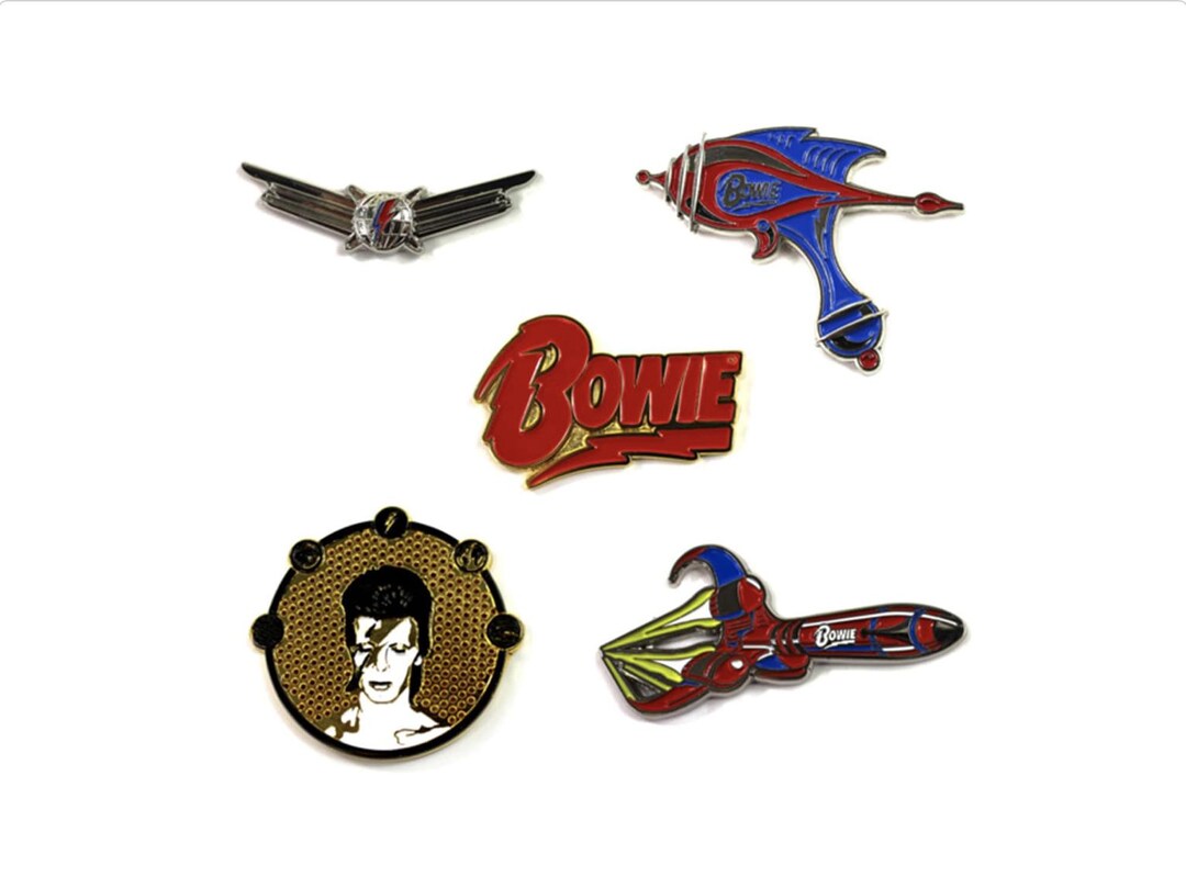 David Bowie Full Collection Pin Set - Music Pin, Hat Pin, Pin, Lapel ...
