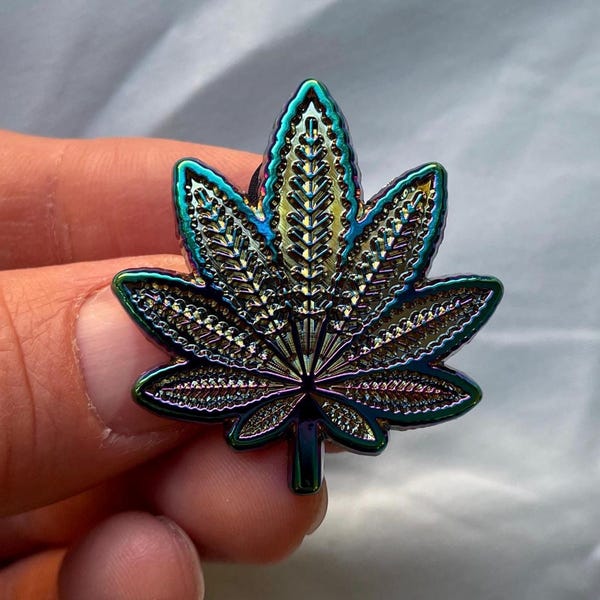 Weed Enamel Pin - Etsy