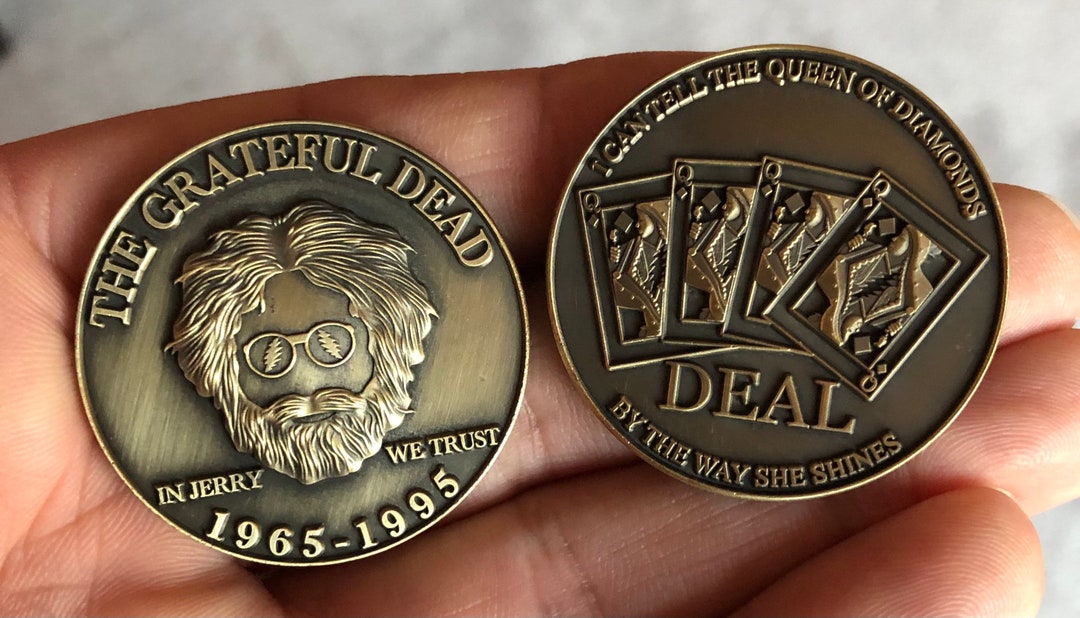 Grateful Dead Coin Poker Chip Dealer Marker Golf Ball Marker DEAL ...