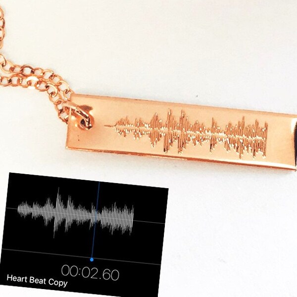 Heartbeat Necklace - Etsy