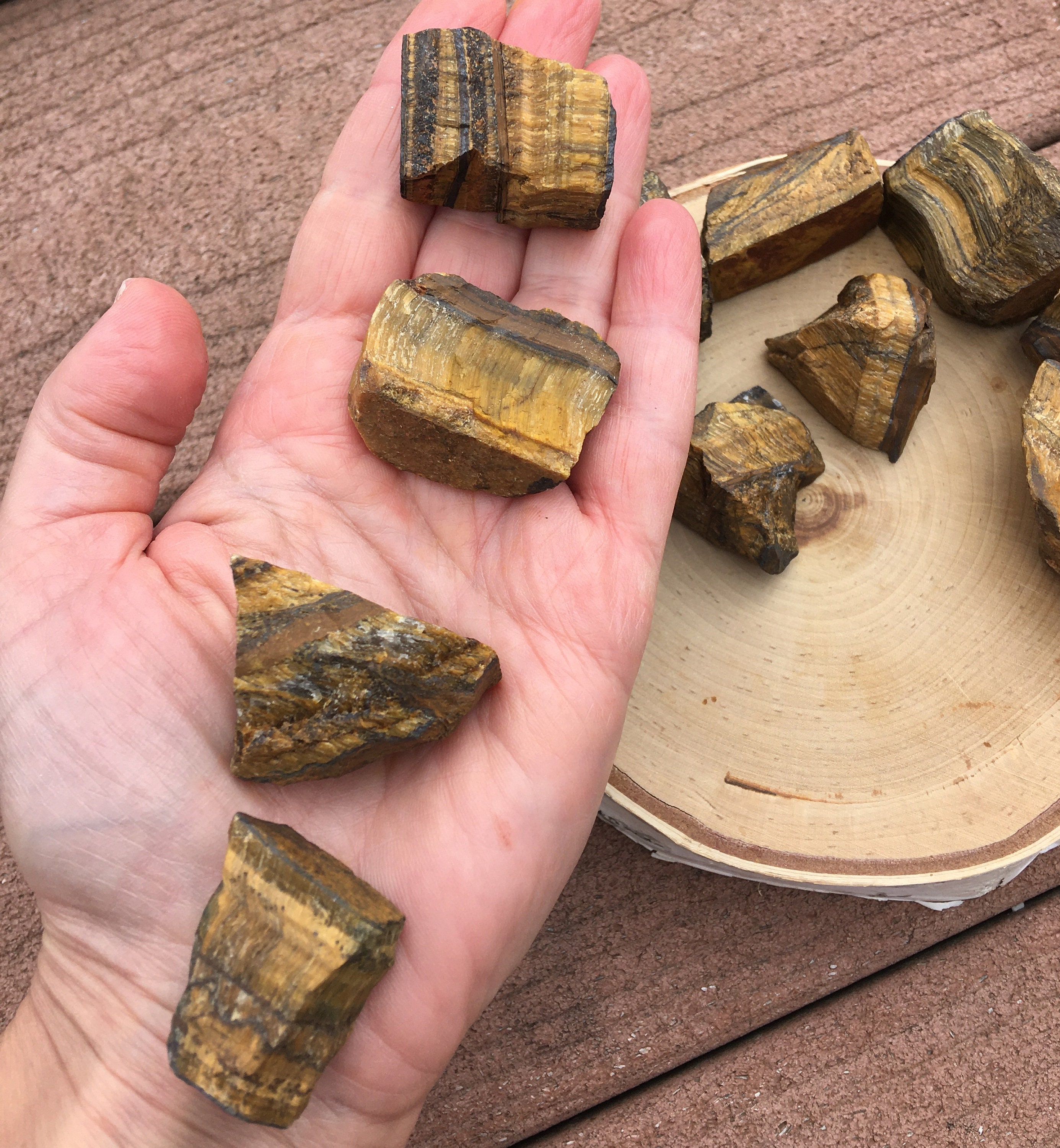 Raw Tigers Eye Crystal golden tiger eye stone healing crystals | Etsy