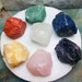 Raw Crystal 7 Chakra Set Seven Piece Chakra Stone Set 7 Seven Chakra ...