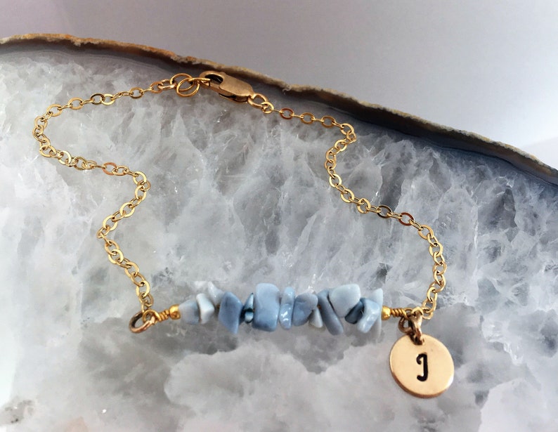 Raw Sapphire Bracelet September Birthstone Raw Crystal | Etsy