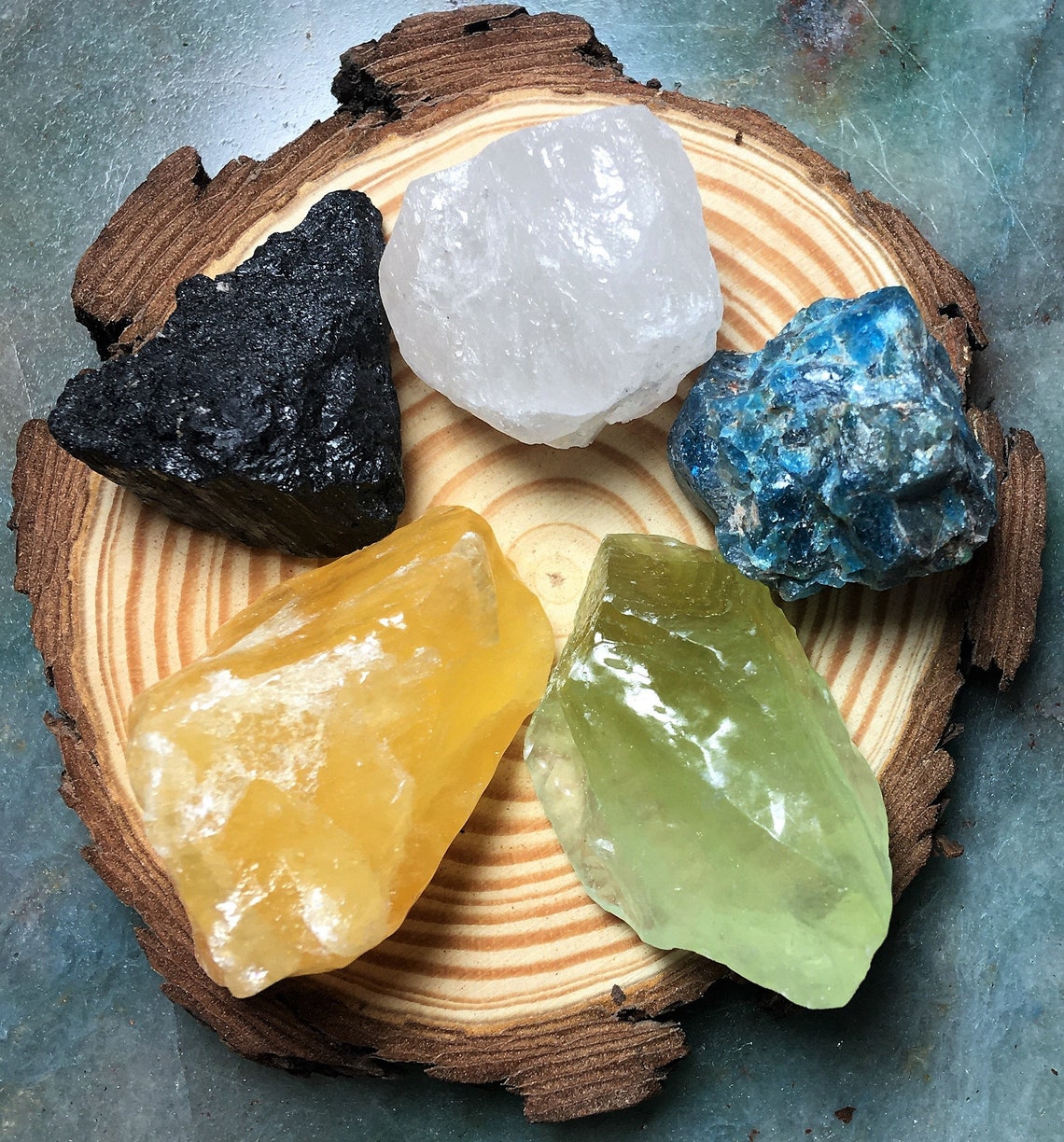 Create Your Own Crystal Set Raw Crystal Healing Stone Set | Etsy