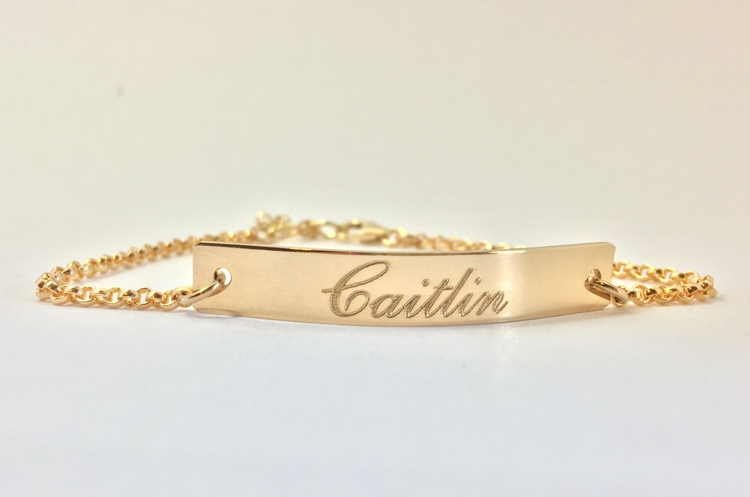 Engraved Bracelet Personalized Custom Coordinate 14k Gold Filled ...