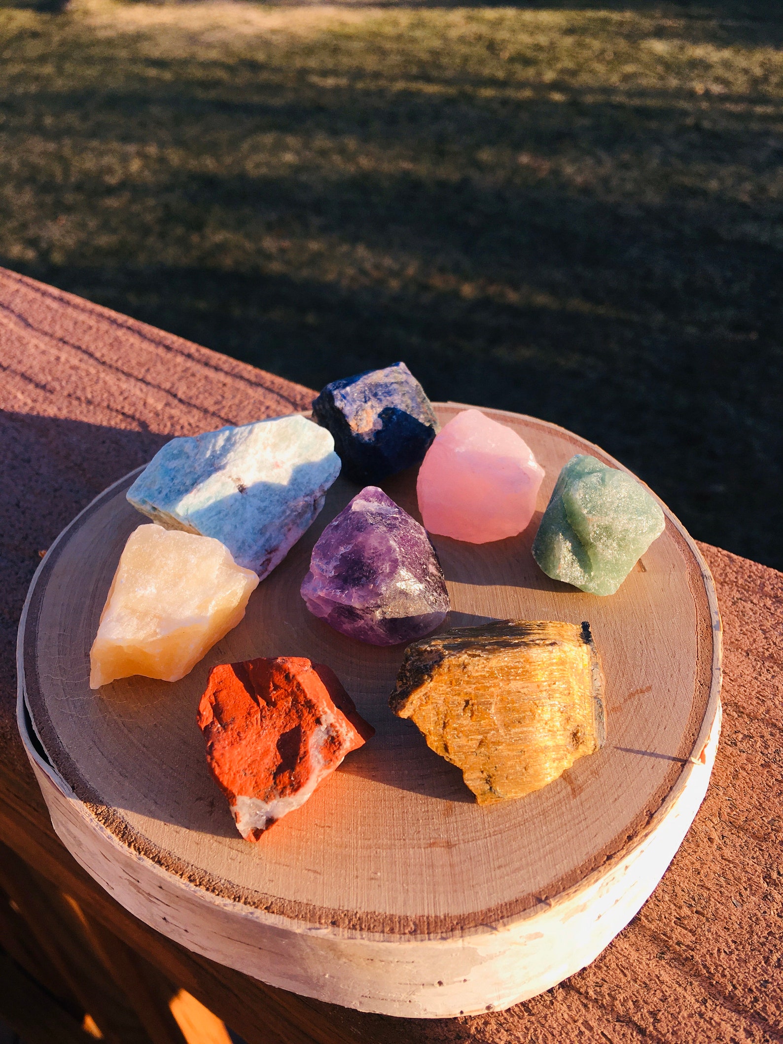 Raw Crystal 7 Chakra Set Seven Piece Chakra Stone Set 7 Seven - Etsy