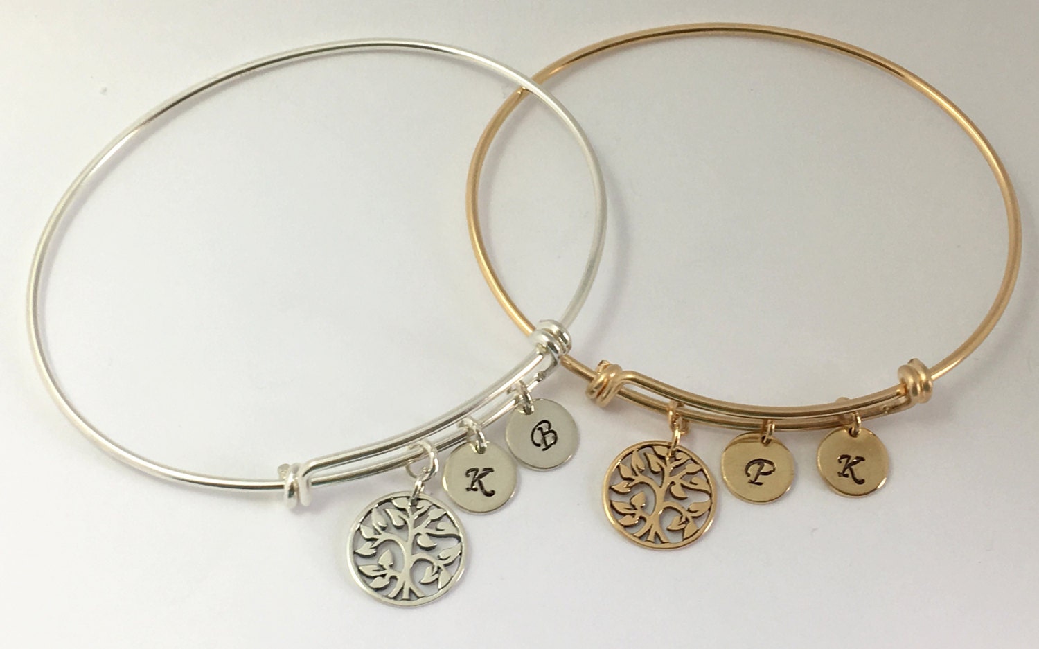 Gold Tree of Life Bracelet, Expandable Family Tree Bracelet, Gold ...