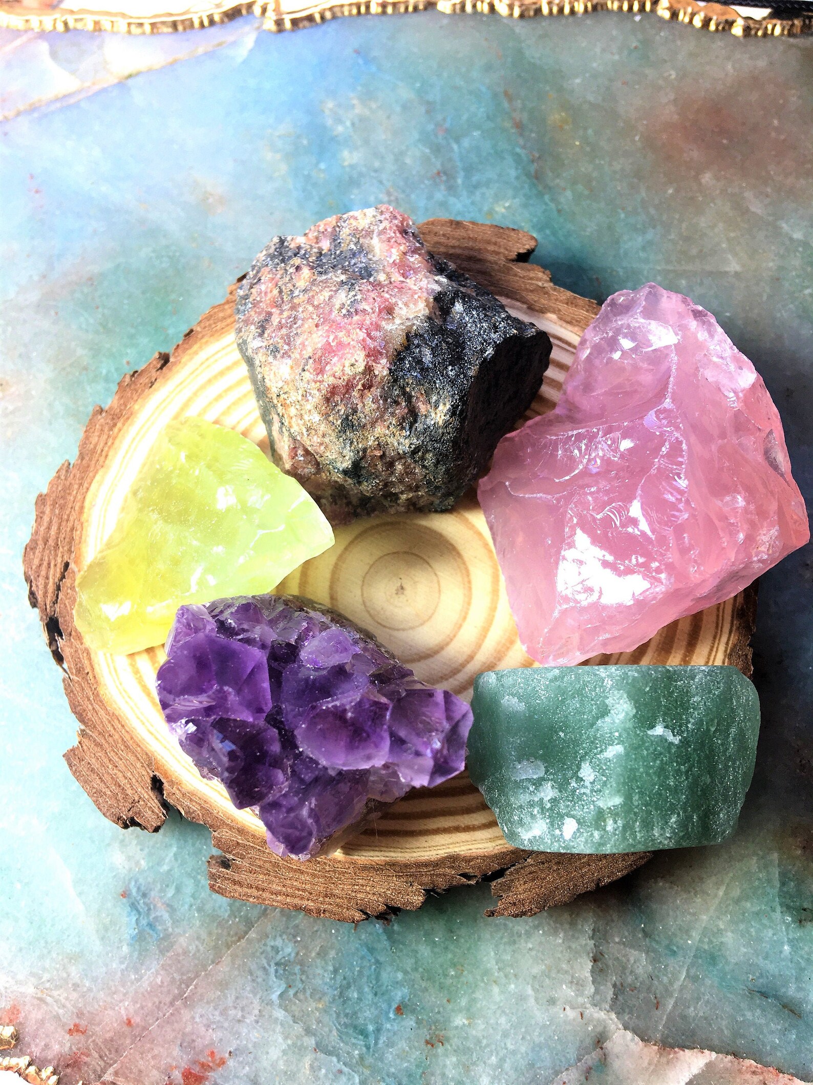 Cancer Zodiac Crystal Set Zodiac Decor Raw Crystals Healing Stones ...