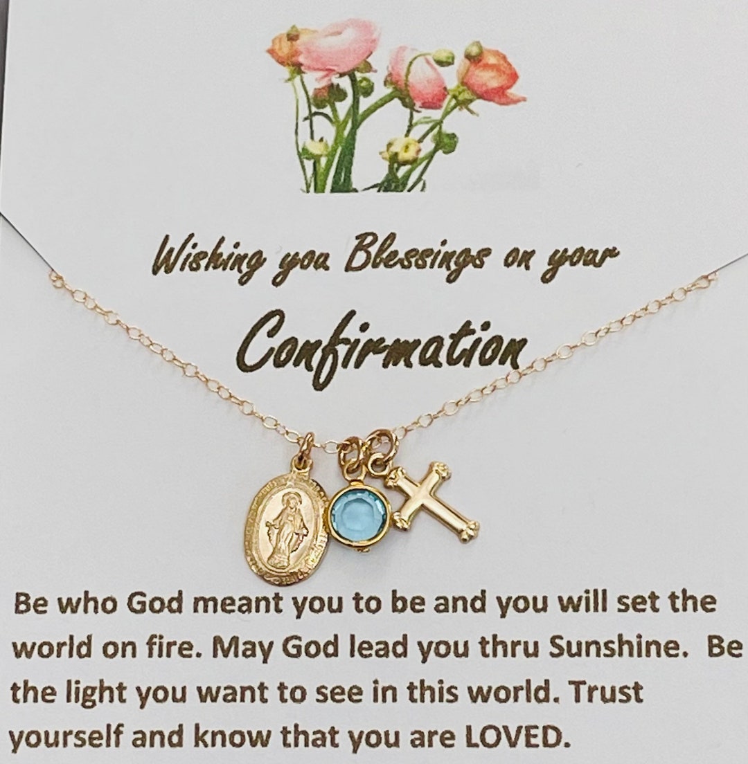 Confirmation Gifts for Teenage Girl Confirmation Necklace With Cross ...