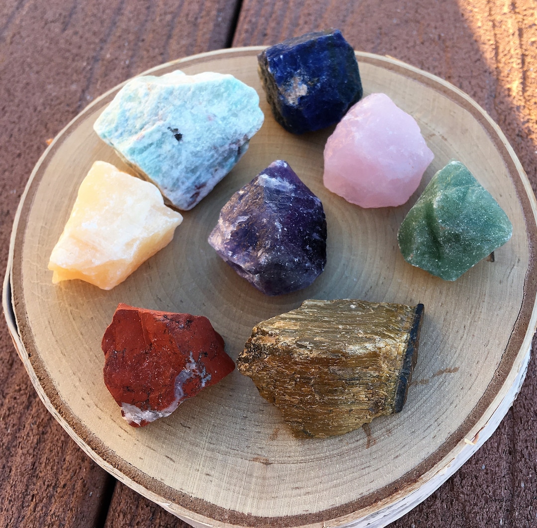 Beginner Crystal Kit Raw Crystal Set Healing Crystal Set Chakra Crystal ...
