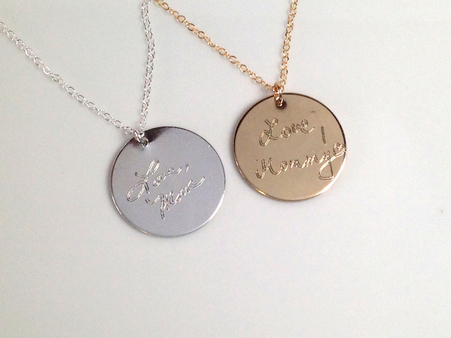 Handwriting Jewelry / Custom Handwriting Necklace - Etsy UK