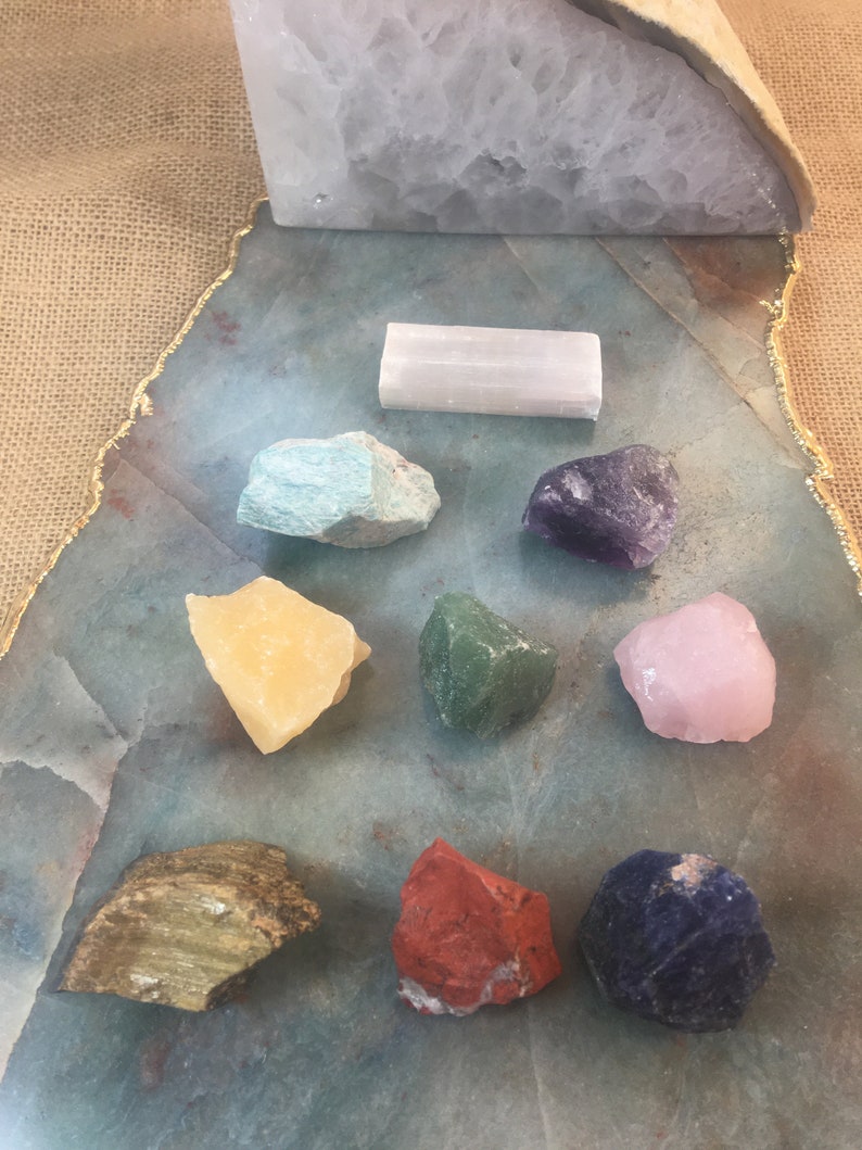 Beginner Crystal Kit Raw Crystal Set Healing Crystal Set | Etsy