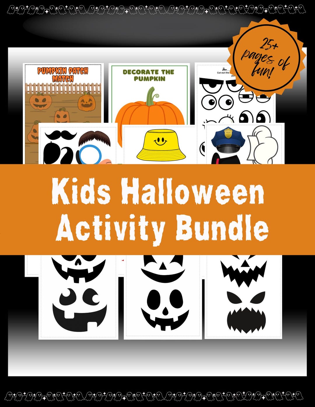 Kids Halloween Activity Bundle | Printable Games, Coloring and ...
