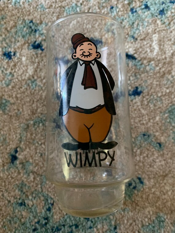 Vintage 1975 Kollect A Series Popeyes Wimpy Drinking Glass - Etsy