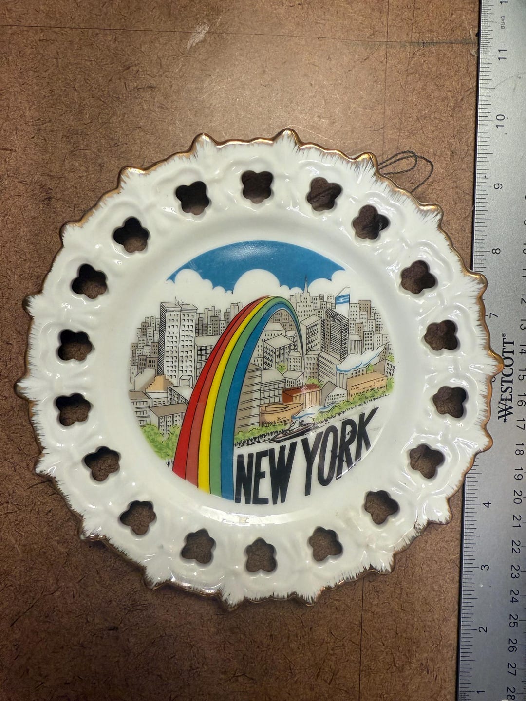 Vintage New York City Souvenir Plate - Etsy