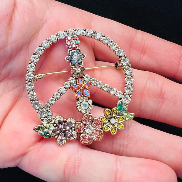 Flower Peace Sign - Etsy