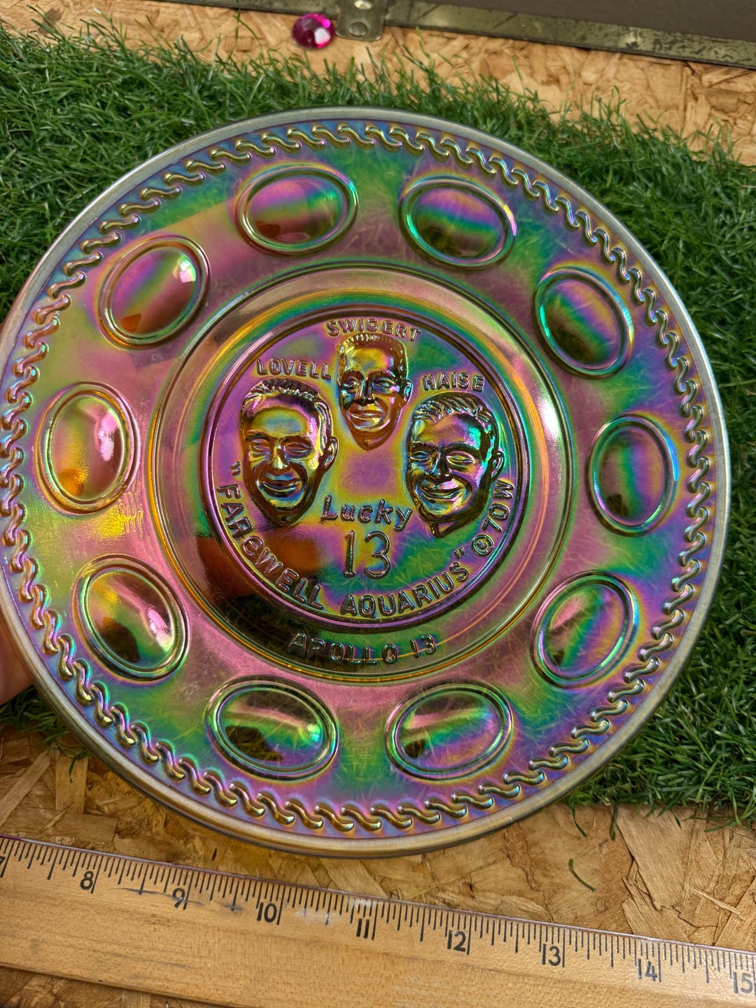 Apollo 13 - Vintage Wheaton Glass Collector Plate - Etsy