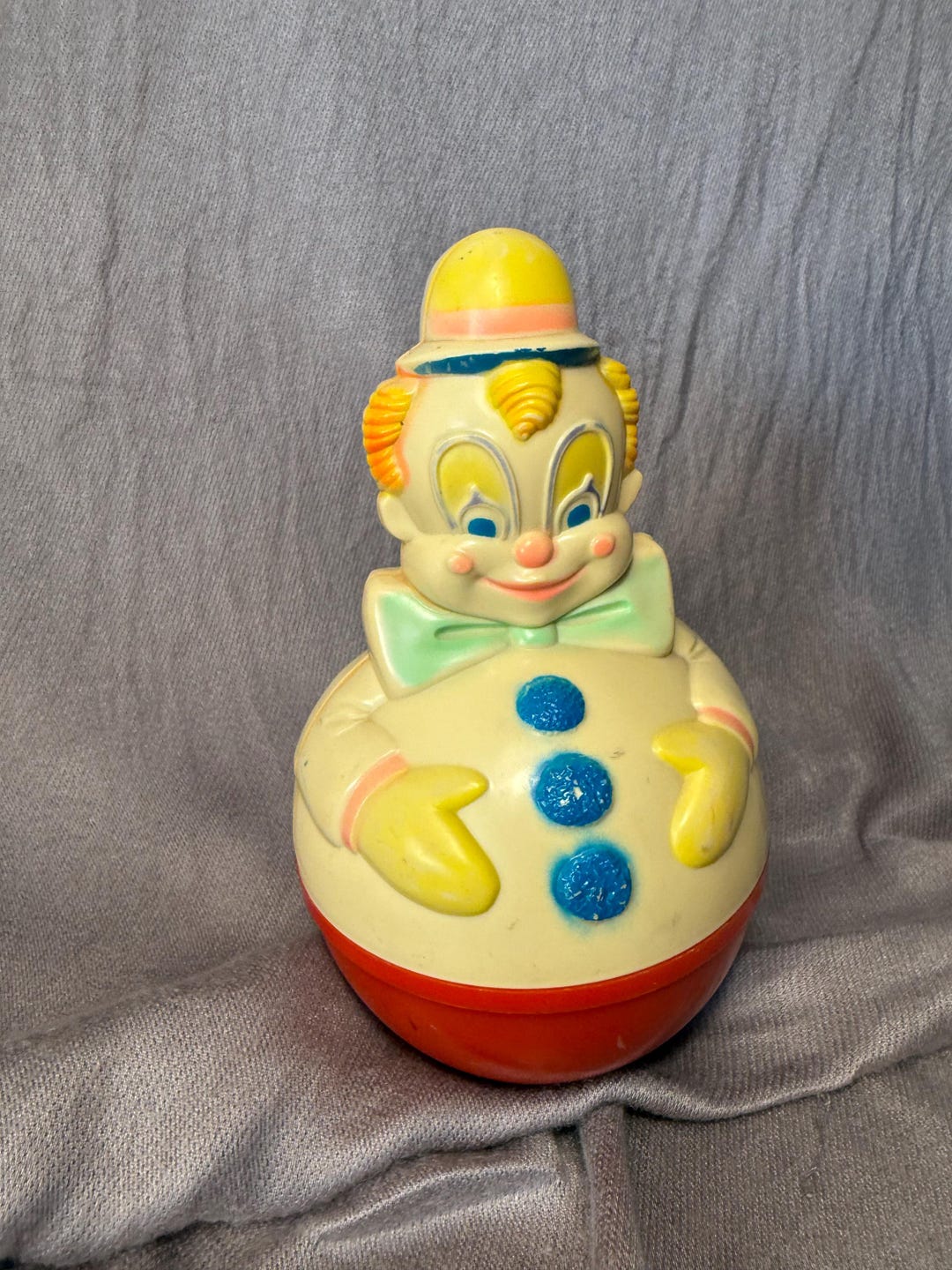 Vintage Weeble Wobble Clown - Etsy