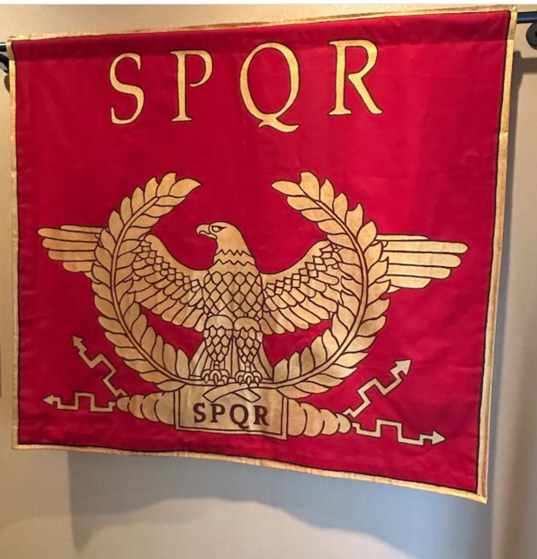 Banner the Roman Empire SPQR Fully Lined - Etsy