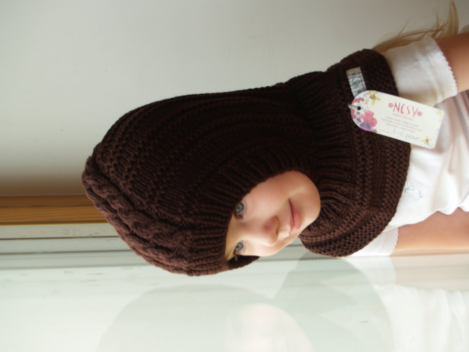 Chocolate dark brown Merino Balaclava Baby/Toddler/ Kids | Etsy