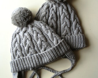 Blue Elf Hat. Knit Balaclava for Baby,toddler,boy Hoodie Hat With Pom ...