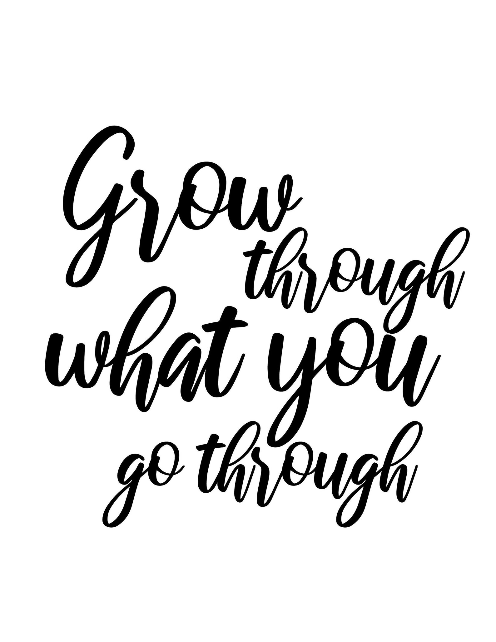 Grow Through What You Go Through - Etsy