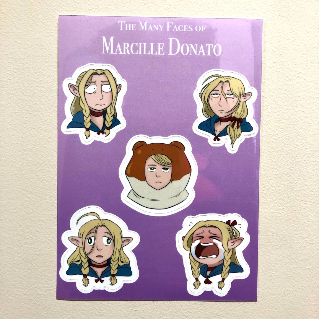 Dungeon Meshi Marcille Sticker Sheet, Marcille Donato Vinyl Stickers ...