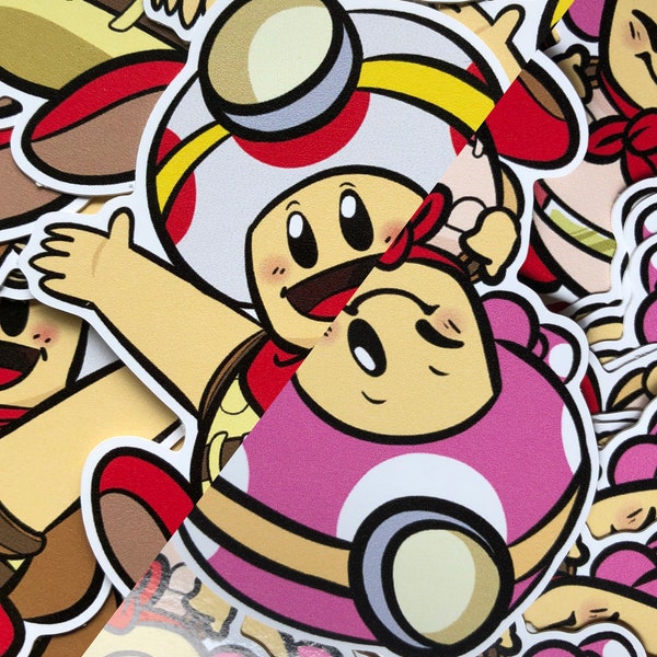Toad Nintendo Sticker - Etsy