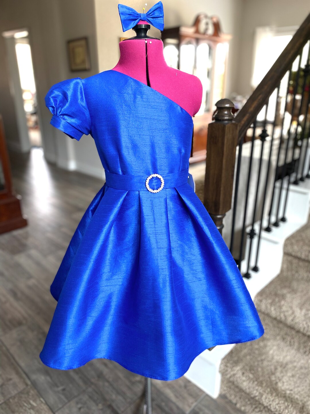 Girls Pageant Interview Dress, Royal Blue Pageant, Size 6, Fit and ...
