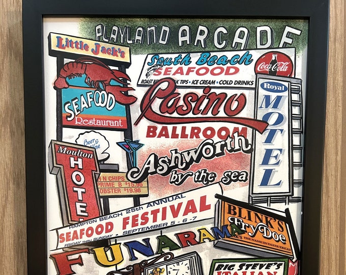 Hampton Falls Sign-new Hampshire Sign-city and Town Sign-state Sign ...