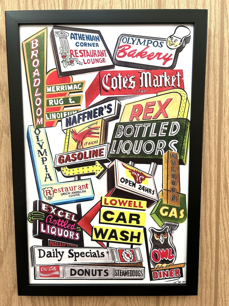 Signs of Lowell, Ma. 11x17 - Etsy