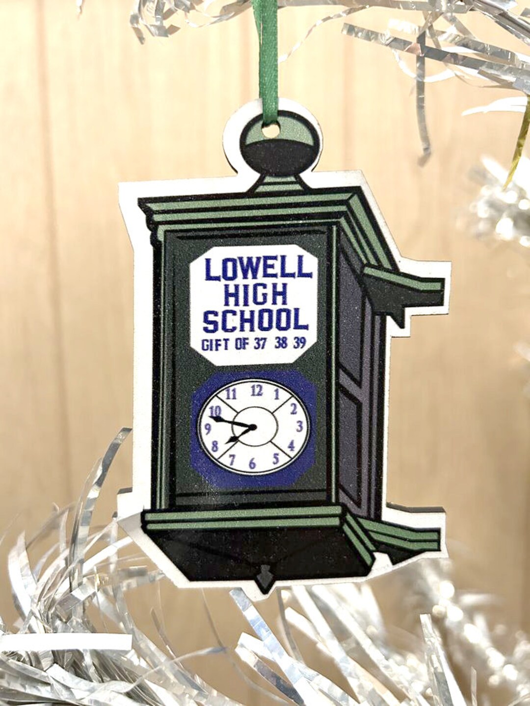 Lowell High School Clock Ornament - Etsy