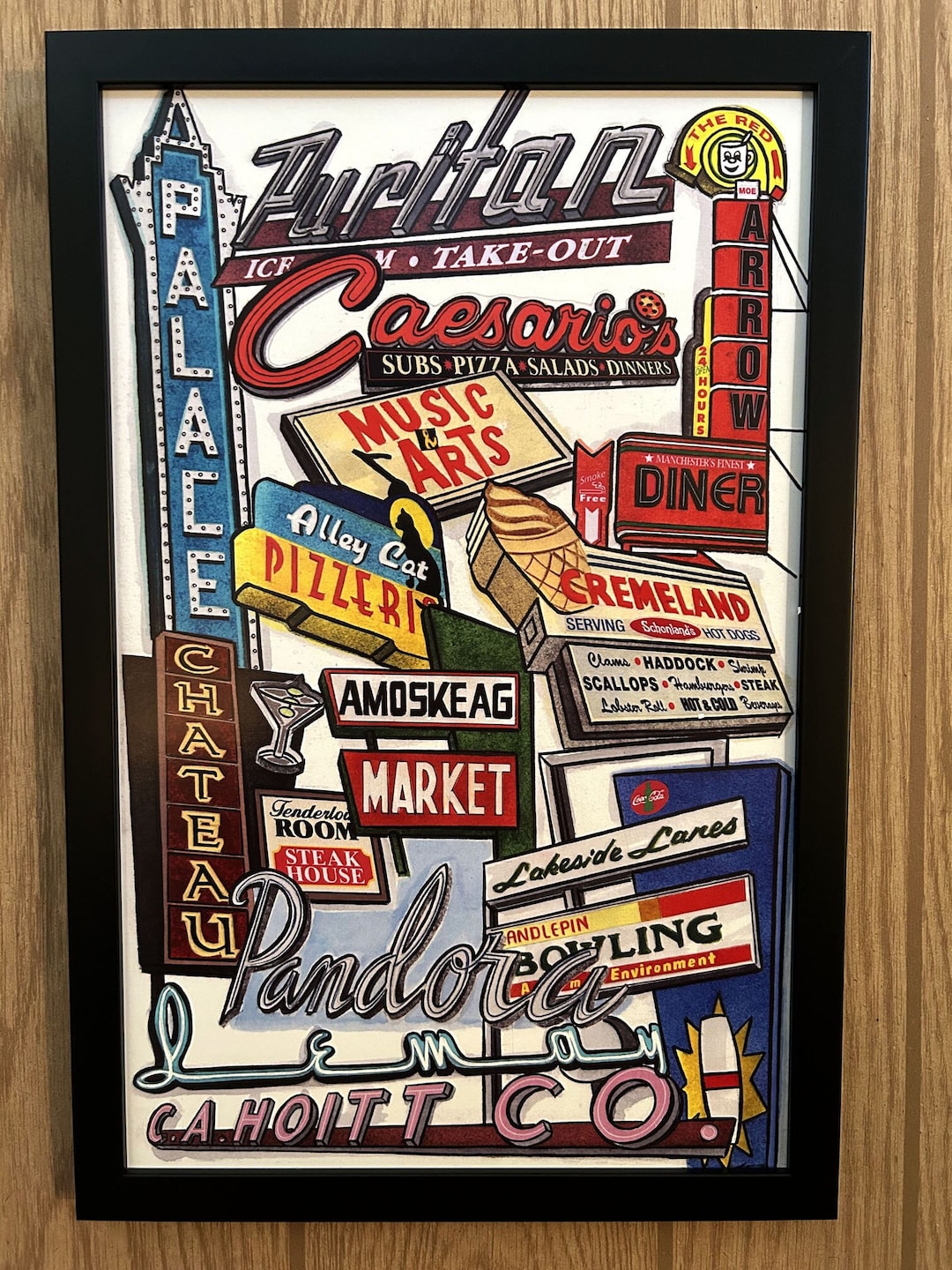 Signs of Manchester, NH 11x17 - Etsy
