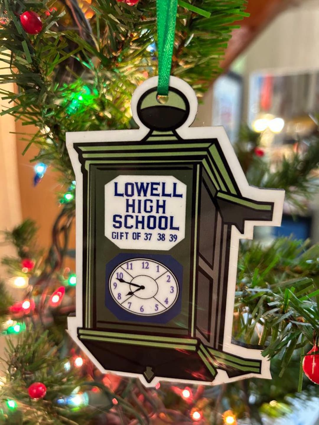 Lowell High School Clock Ornament - Etsy