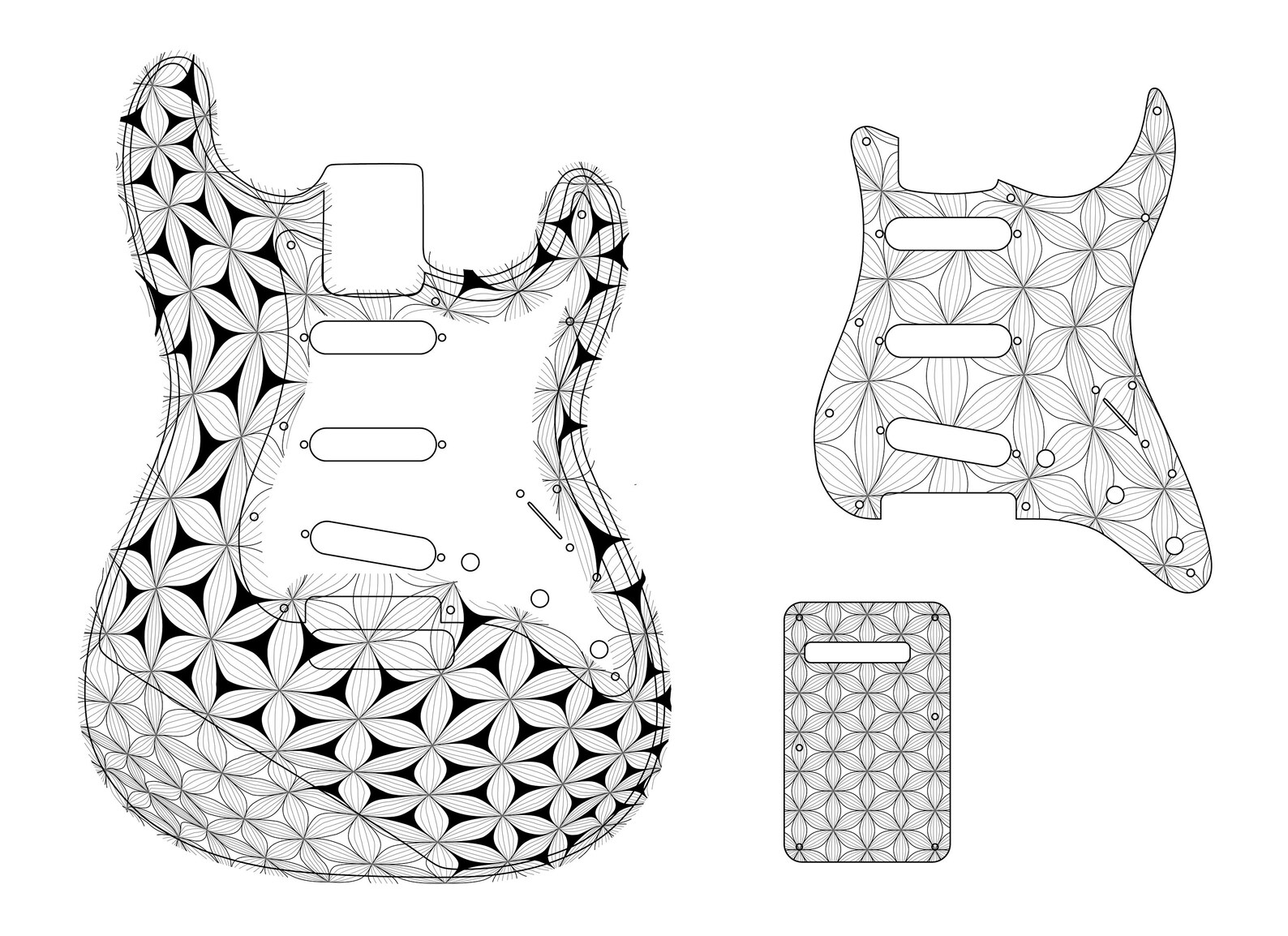 Fender Strat Laser Etching - Digital Download (ai, DXF, 3DM) - Etsy