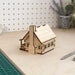 Small Wooden Cabin Cut Files - Digital Download (ai, DXF, SVG, EPS, 3DM ...