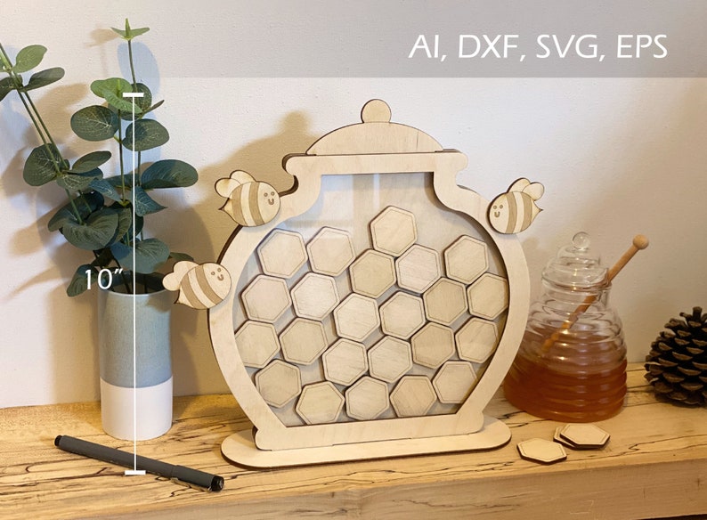 Wooden Laser Cut Honey Celebration Jar Digital Download Ai | Etsy