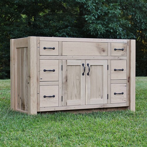 Rustic Bathroom Vanity Made From Reclaimed Pine Barn Wood - Etsy