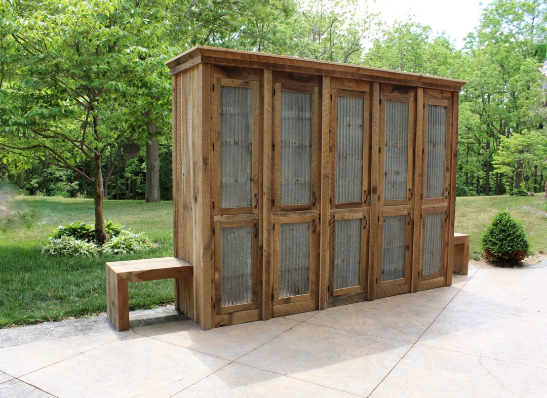 Mudroom Cabinet (tall Storage) - Handmade Rustic Reclaimed Barnwood ...