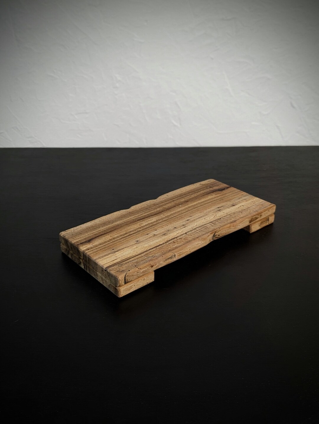 Rustic Reclaimed Barnwood Trivet Board Home Decor, Riser Stand, Salt ...