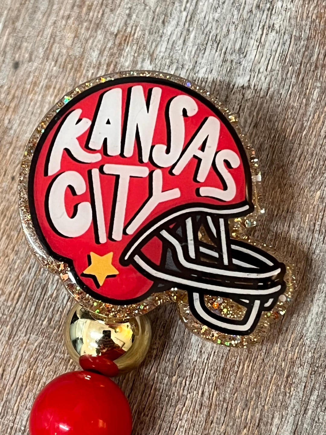 Kansas City Chiefs Glitter Badge Reel: Nurse/student Gift - Etsy