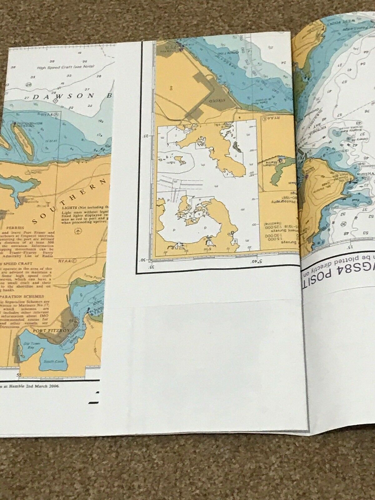 Marine British Admiralty Marine Nautical Chart Craft Used, Craft ...